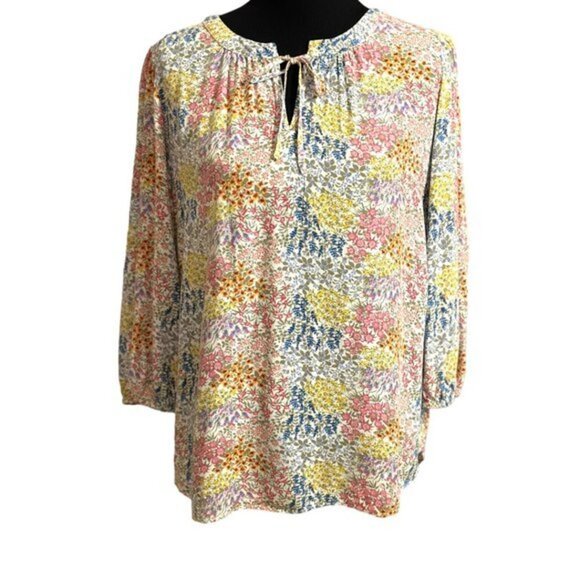 Jane and Delancey | Tops | Jane Delancey Floral Boho Peasant Blouse 34 ...